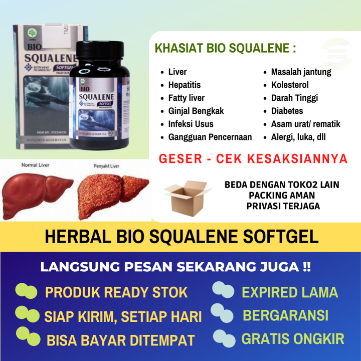 Obat Bio Squalene Softgel Atasi Liver, Hati, Perut Bengkak ...