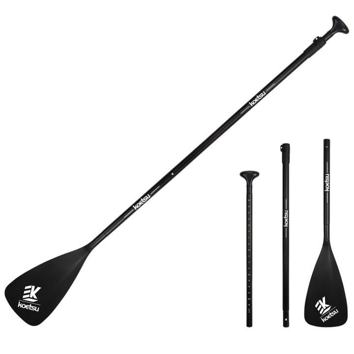 3-Piece Kayak Boat Paddle Aluminum Alloy Detachable SUP Paddle Stand Up ...