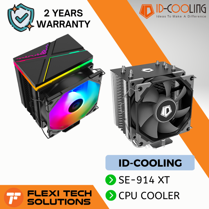 Flexi Tech ID-COOLING SE-914 XT Basic / ARGB V2 92mm CPU Air Cooler ...