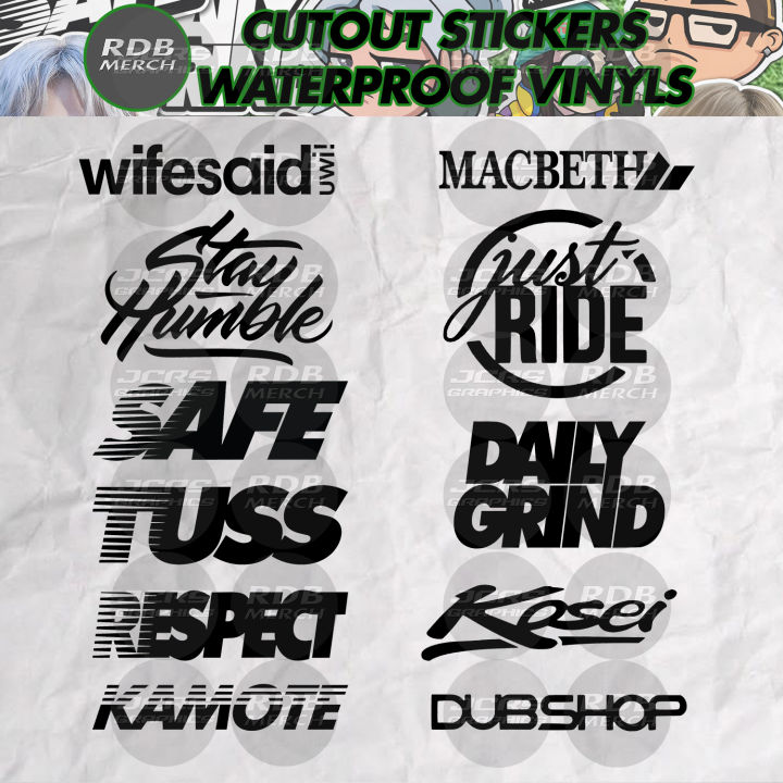 Car Stickers and Decals - Cutout Waterproof Vinyl personalized custom ...