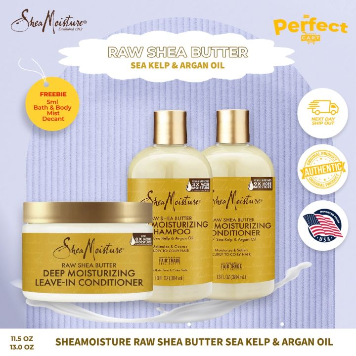 Sheamoisture Raw Shea Butter Deep Moisturizing Shampoo I Conditioner I