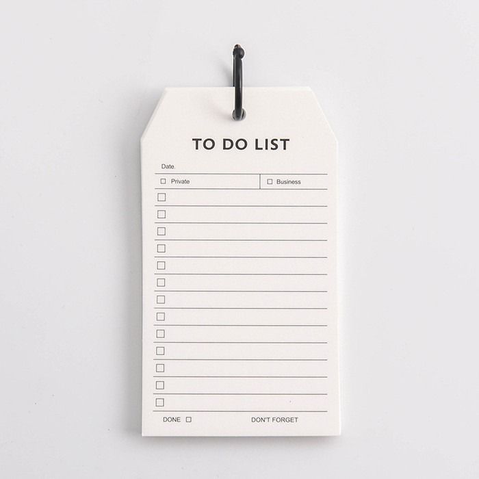 Kertas Catatan Notes To-Do List / Daftar Tugas Dengan Ring (50 Lembar ...