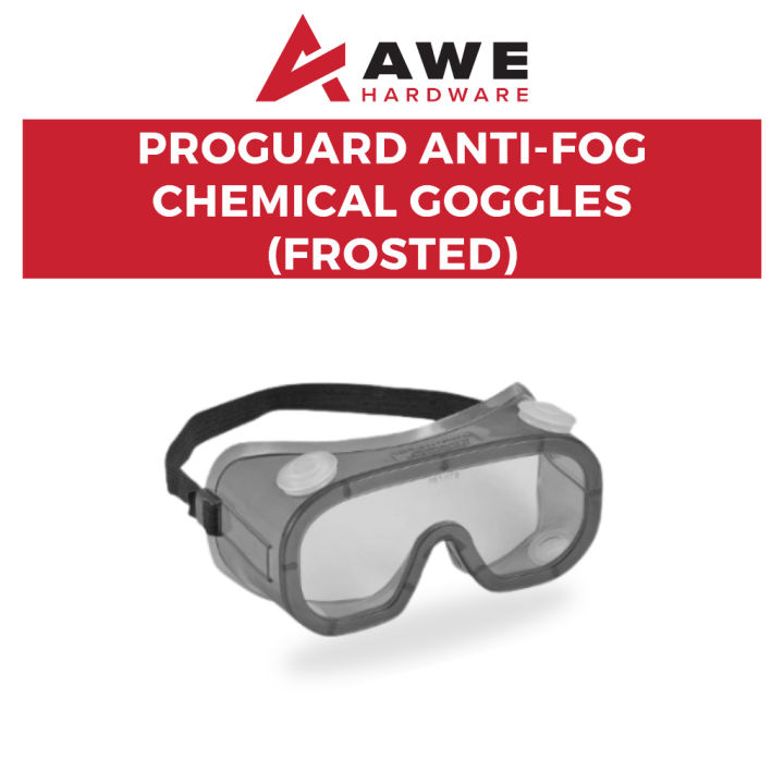 ProGuard Anti-Fog Chemical Goggles Clear Frosted Glasses Eyewear ...
