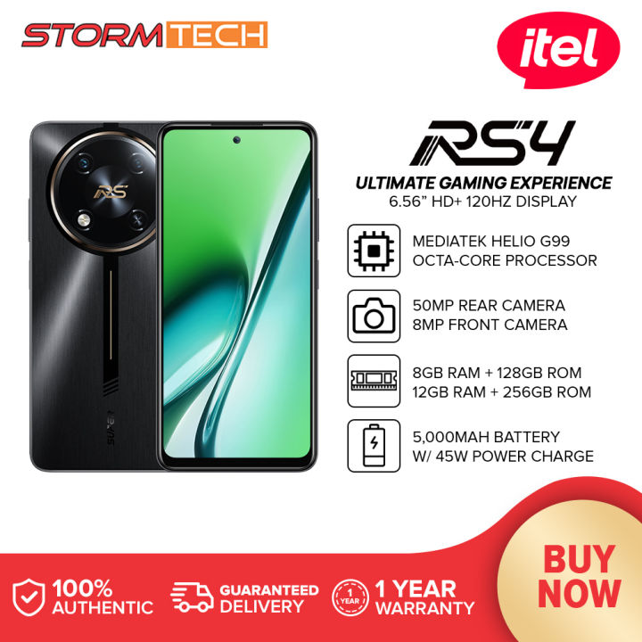Itel RS4 Smartphone | 8GB+128GB / 12GB+256GB | MediaTek Helio G99 | 6. ...