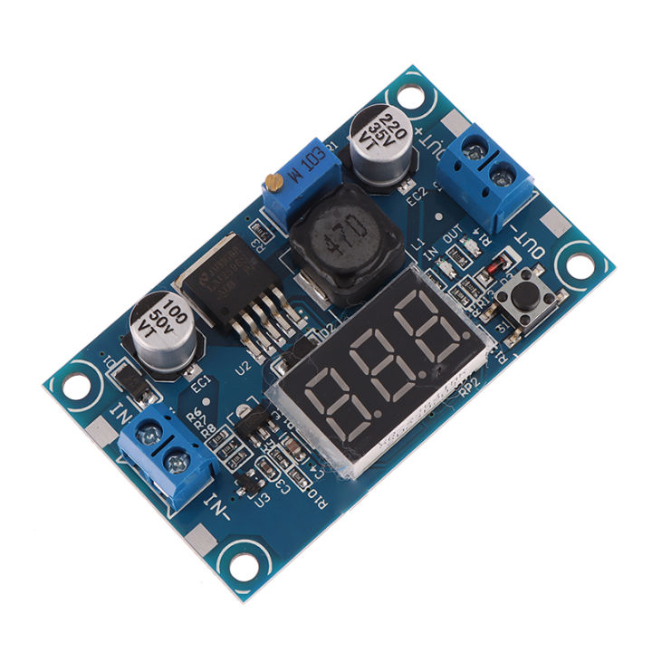 ZAU LM2596 DC-DC Adjustable Step-down Module With Digital Display Voltmeter Display LM2596S ...