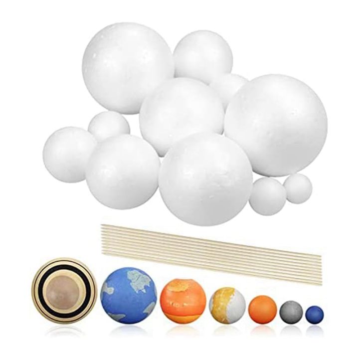 (HFJU) Solar System Project Kit, PlanetModel Crafts 14 Mixed Sized ...