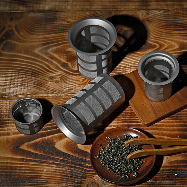 Titanium Mesh Tea Infuser Basket for Teapot Tea Kettle Cup Tubbek ...