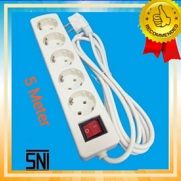 Colokan Listrik 5 Lubang 5 Meter - Stopkontak | Lazada Indonesia