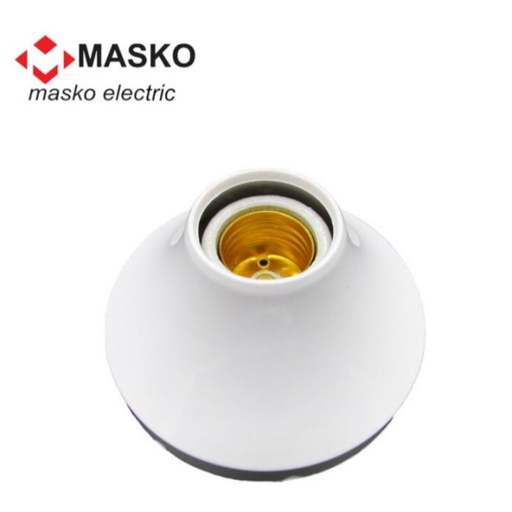 MASKO FITTING PLAFON BULAT PUTIH 230 / FITING LAMPU TEMPEL CEILING ...
