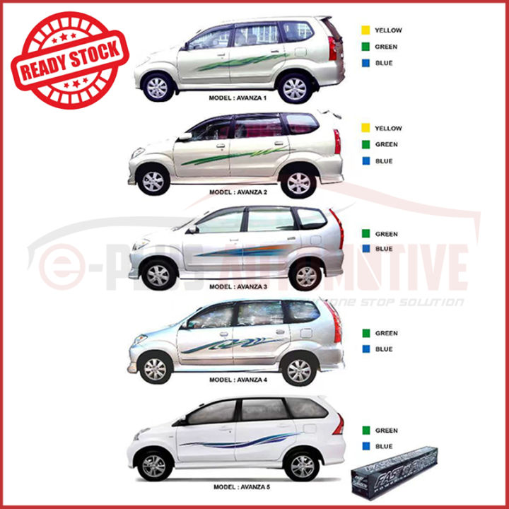 Toyota Avanza Side Body Sticker Lining | Lazada