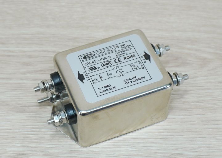 Power Line EMI Filter AC 250V 30A (CW4E-30A-S) | Lazada.co.th