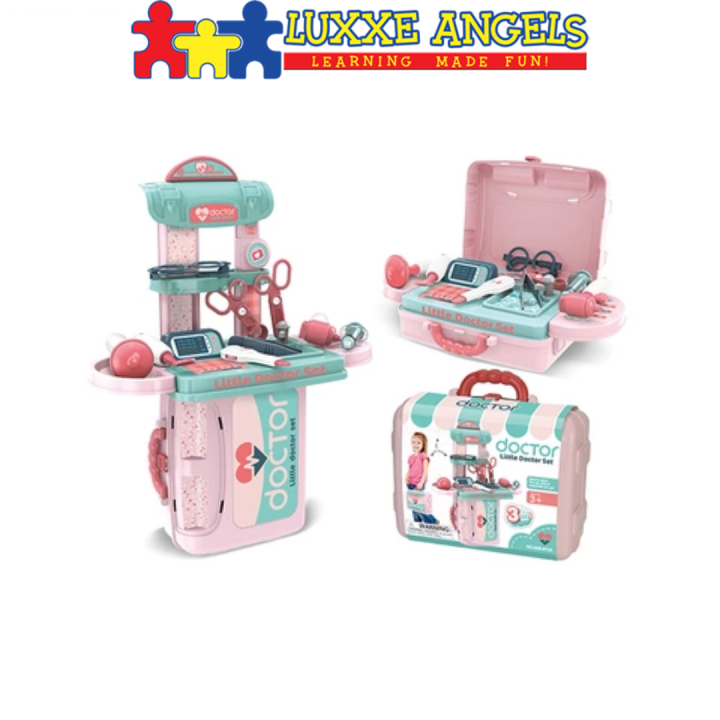 Luxxe Angels Doctor Suitcase Briefcase Pretend Play Educational Fun Toy ...