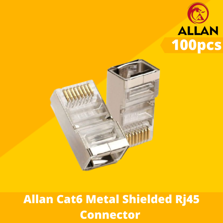 Allan 100PC RJ45 Passthrough/TAGUSAN Rj45/Metal Rj45/Rj45 Connector ...