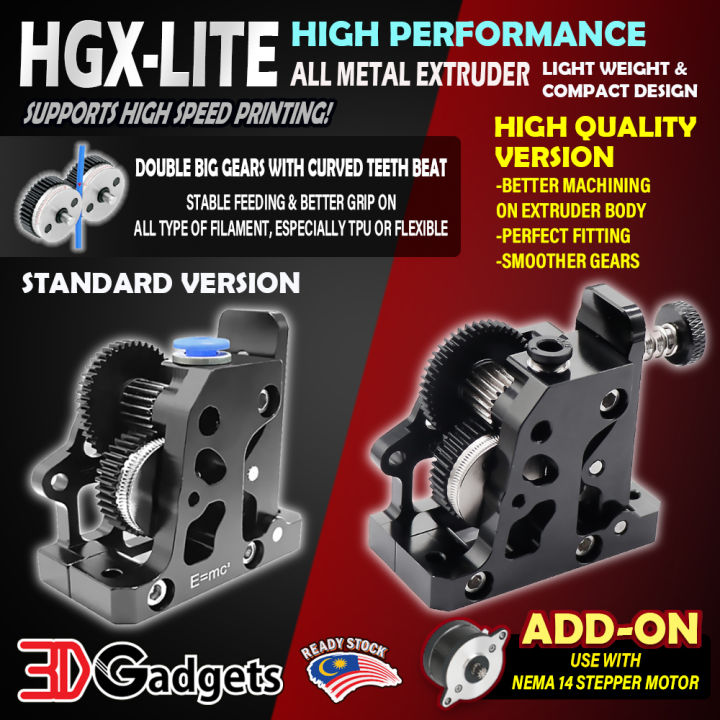 HGX-LITE All Metal Extruder/ Light Weight/ Compact Design/ High ...