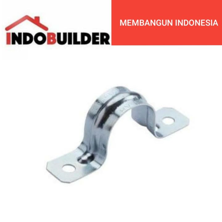 KLEM PIPA BESI OMEGA 1,5 INCH 1 1/2 INCH ISI 10 PCS | Lazada Indonesia