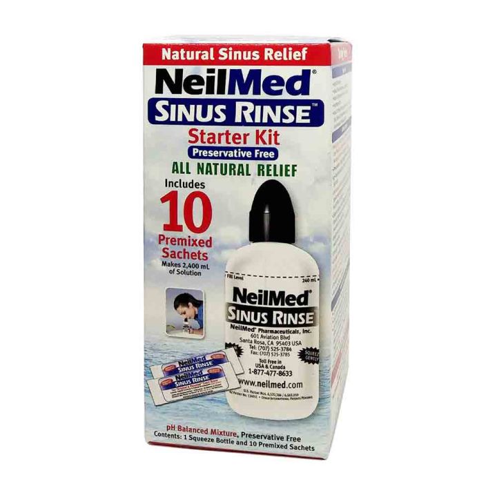 NEILMED SINUS RINSE STARTER KIT 10s+Bot (EXP-05/26) | Lazada