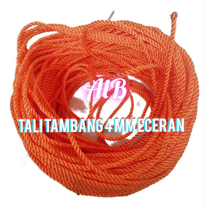 TALI TAMBANG 4 MM ECERAN( 1 METER) / TALI SERBAGUNA / TALI METERAN ...