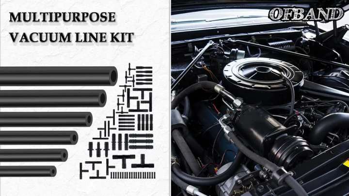 Multipurpose Vacuum Line Kit,6PCS 5Ft Vacuum Hose Automotive+64PCS ...