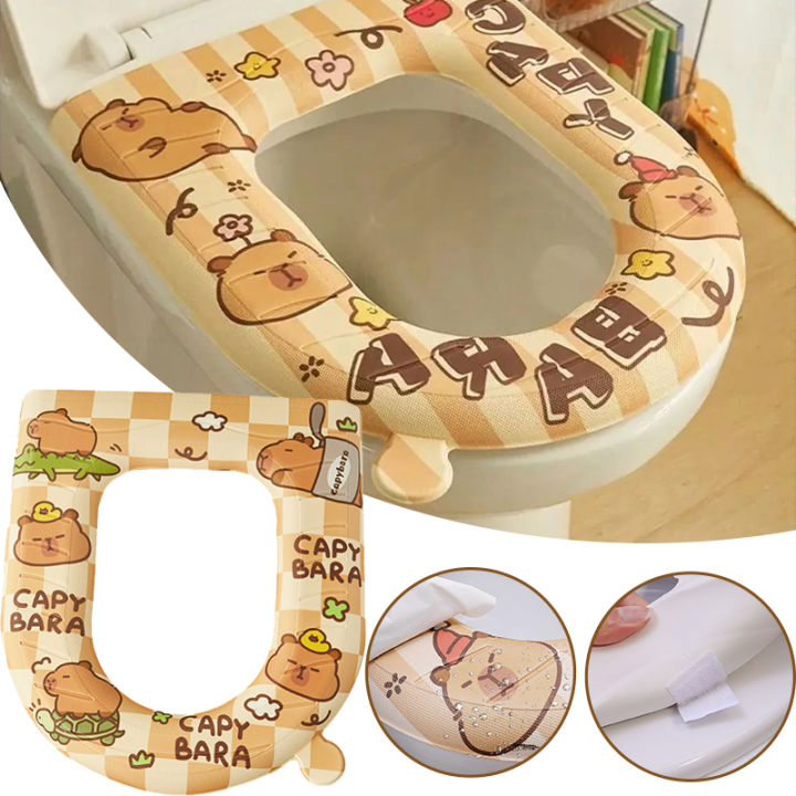 Dozoey】เสื่อห้องน้ำลายการ์ตูน,ฝาชักโครก EVA กันน้ำนำมาใช้ใหม่ได้สากล ...