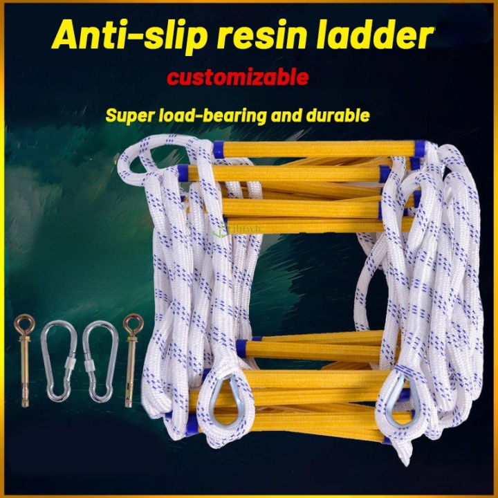 Fire Escape Ladder Rescue Rope Ladder Retractable Emergency Ladder ...