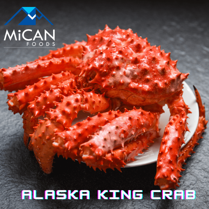 MiCAN FOODS Alaska King Crab (Various size, Frozen Seafood) Alaskan Red ...