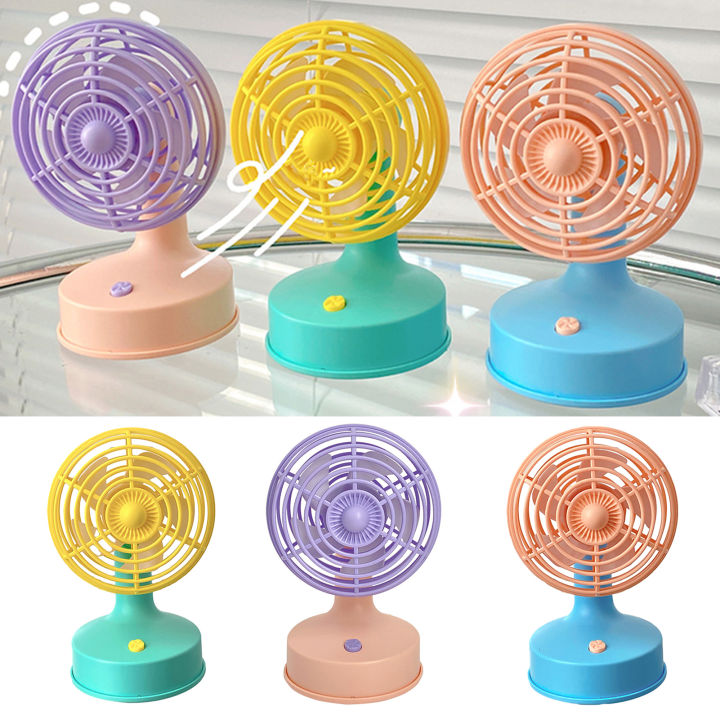 1 Set Cooling Fan Angle Adjustment Long Standby Time Low Noise 5 Blades ...