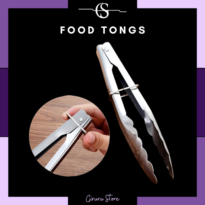 Pencapit Capitan Makanan Stainless / Penjepit Gorengan Stainless ...