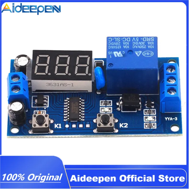 Original Aideepen Time Controlled Switch Intermittent Infinite Loop Countdown Switch Controller