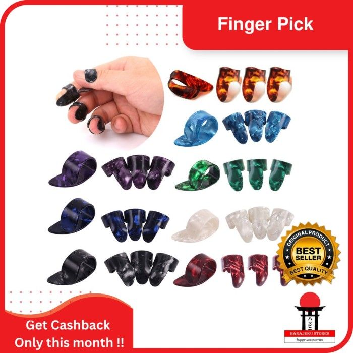 Pick Jari Pemetik Gitar Thumbpick Fingerpick Original 1 pcs | Lazada ...