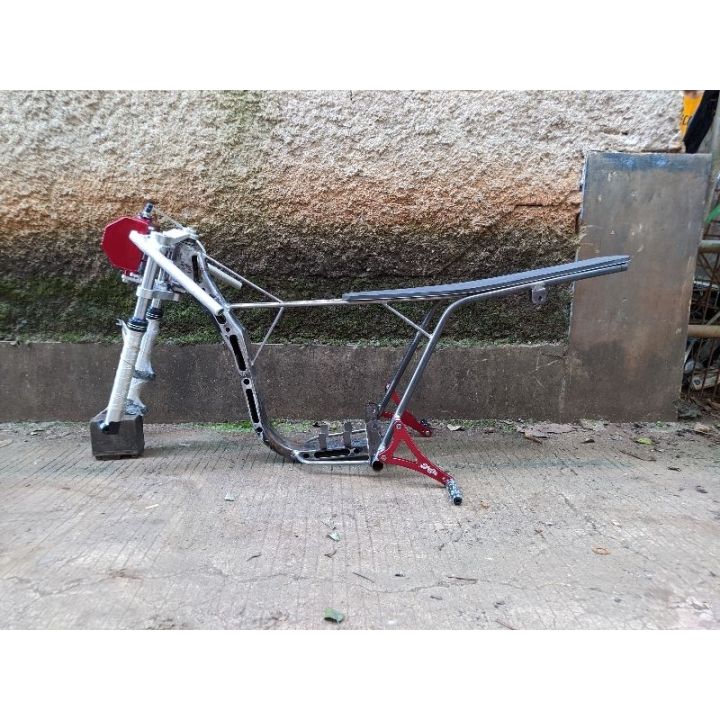 frame kerangka sasis batangan rangka drag mio 210m 500m 1000m rangka nouvo pnp mesin mio, sasis ...