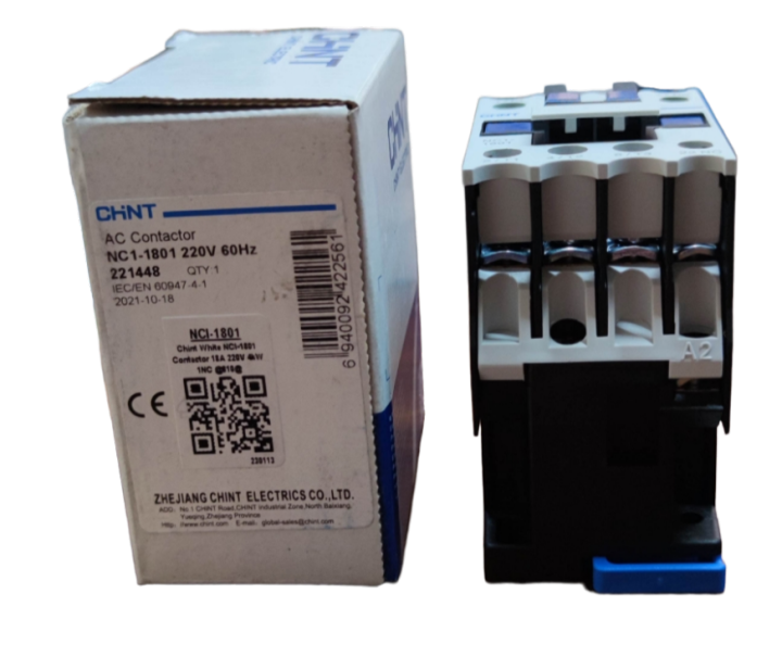 Magnetic Contactor 25A 220V 1NC ( Chint) NC1-1801 Rated Operated ...