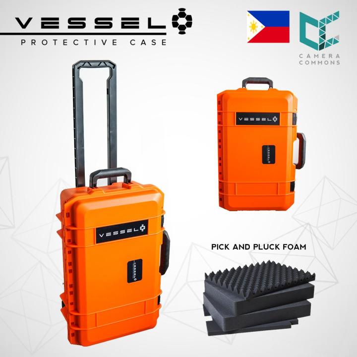 VESSEL CC1 Trolley Hard Case Camera Photography Equipment Case (Orange ...
