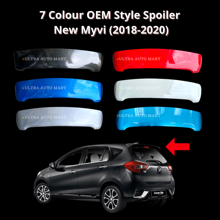 Perodua Myvi G3 (2018 2019 2020) OEM Gear Up Style Spoiler | Lazada