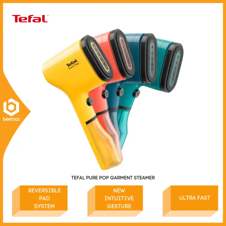 Tefal Pure Pop Handheld Garment Steamer Ultra Fast Reversible Pad ...