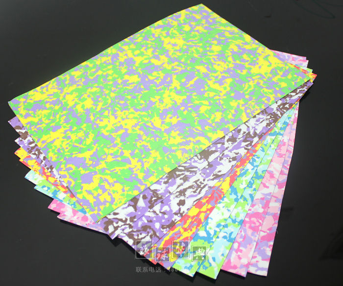 A4 Camo sponge paper 1mm color foam paper DIY eva rubber and plastic ...