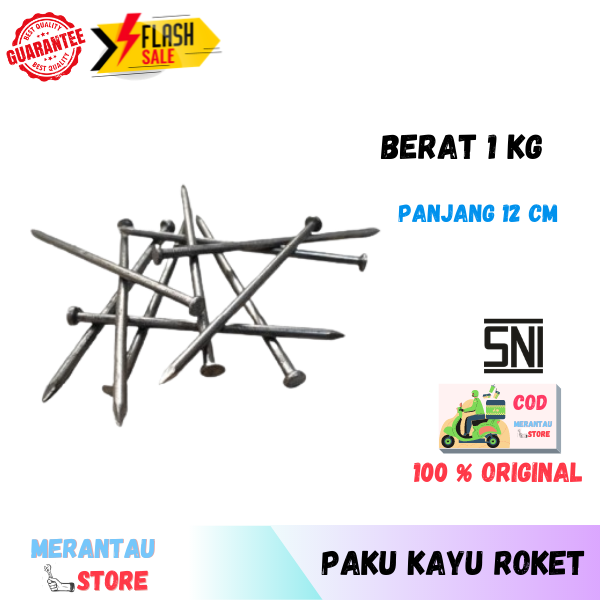 Paku Kayu 1 Kg Panjang Ukuran 5 cm Roket Rocket 5cm 1Kg Bagus Kuat Murah | Lazada Indonesia