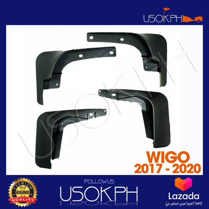 Toyota Wigo 2017 to 2019 Mud Guards Mud Flaps Mudguard Mudflap | Lazada PH
