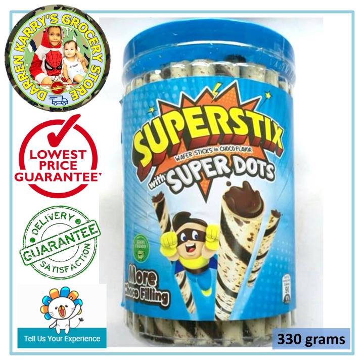SuperStix Choco 330 grams with Super Dots Wafer Stick from Darren Karry ...