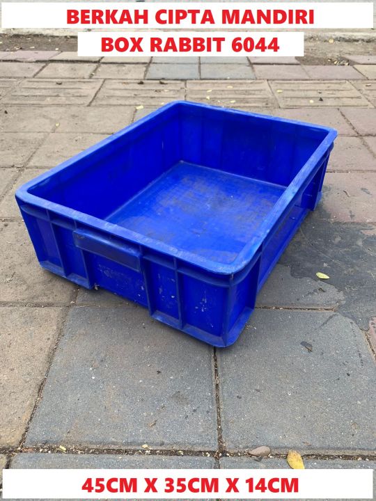 Box plastik rabbit bekas tipe 6044 ukuran 45x35x14 | Lazada Indonesia