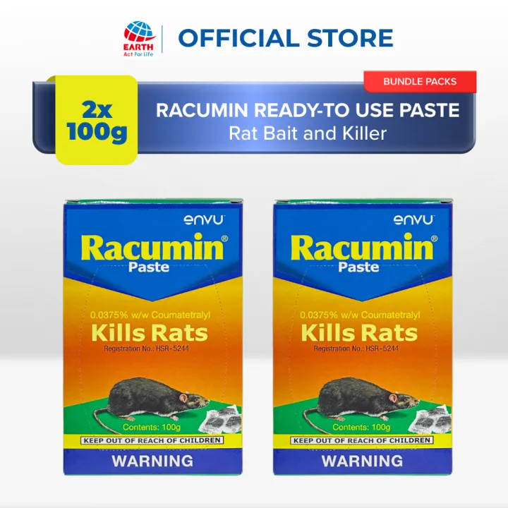 Racumin Paste Ready-To-Use Paste Rat Killer 100g - Bundles of 2 | Lazada PH