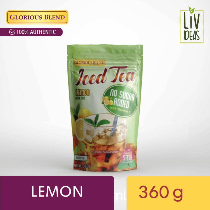 Glorious Blend Lemon Iced Tea 360g (Sweetened with Stevia) | Lazada PH