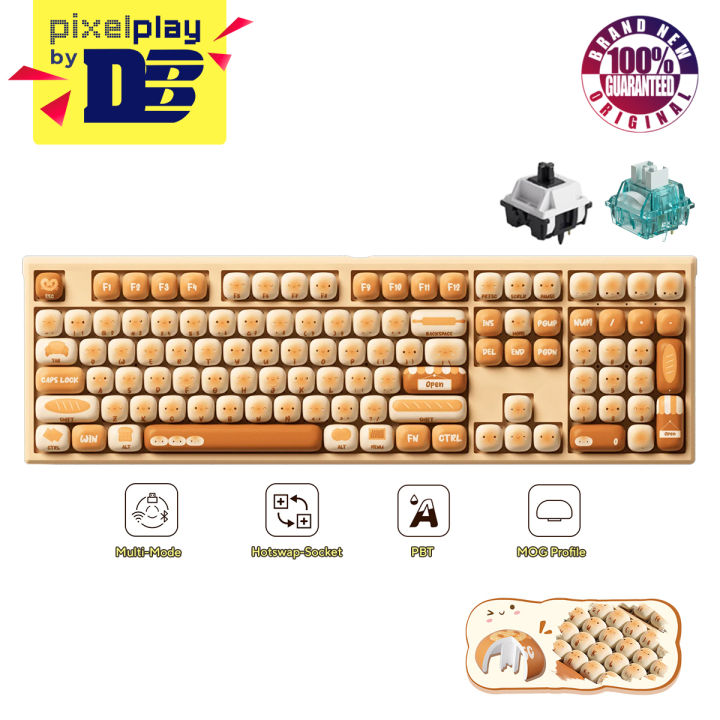 Akko x MonsGeek MG108B Bun Wonderland Multi-Mode RGB Hot-Swappable ...