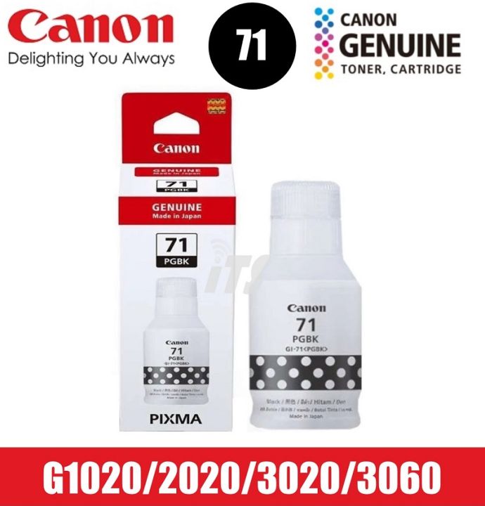 Canon GI-71 Black/Cyan/Magenta/Yellow Ink Bottle (135ml/70ml) | Lazada