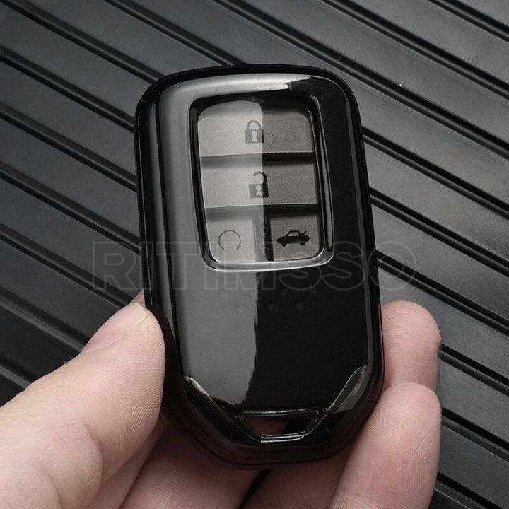 New Soft TPU Car Remote Key Case Cover Shell Fob for Honda Vezel City ...