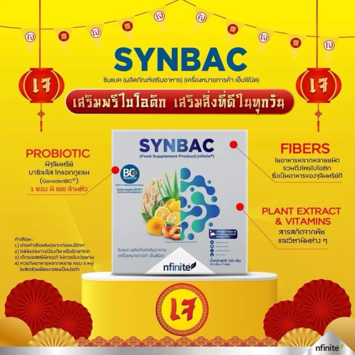 SYNBAC ช่วยขจัดของเสียออกจากลำไส้ ปรับสมดุลการขับถ่าย ถ่ายไม่ออก อึดอัด ...