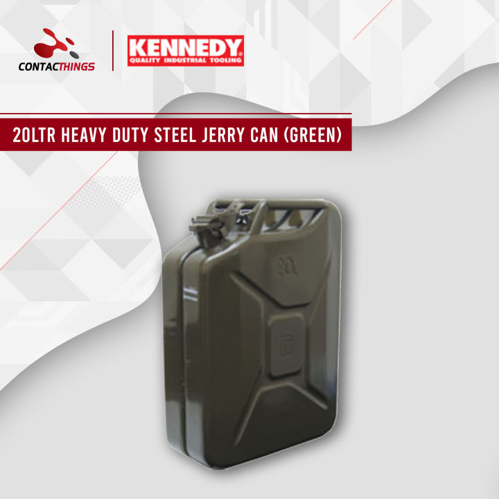 KENNEDY 20ltr Heavy Duty Steel Jerry Can (Green) - KEN5039250K | Lazada
