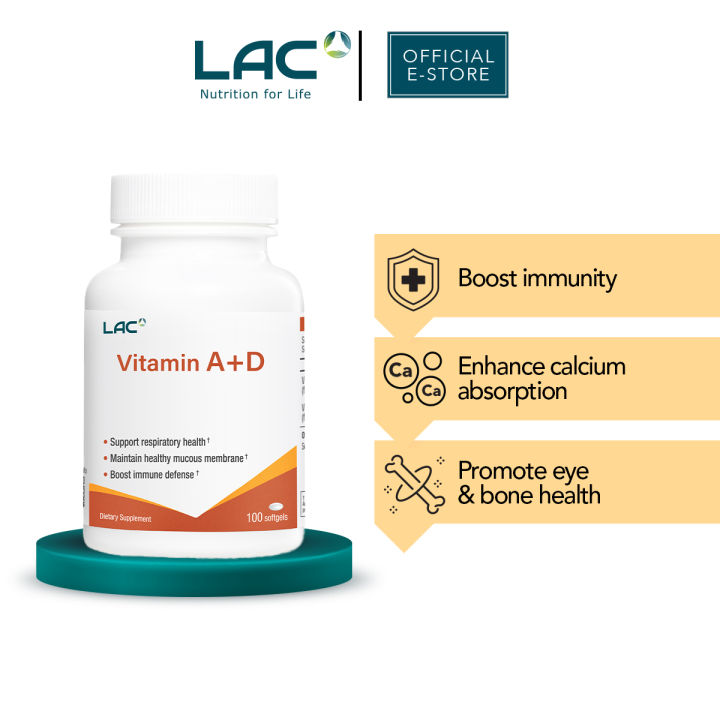 [LAC VITAMINS] Vitamin A + D (100 softgels) | Lazada Singapore