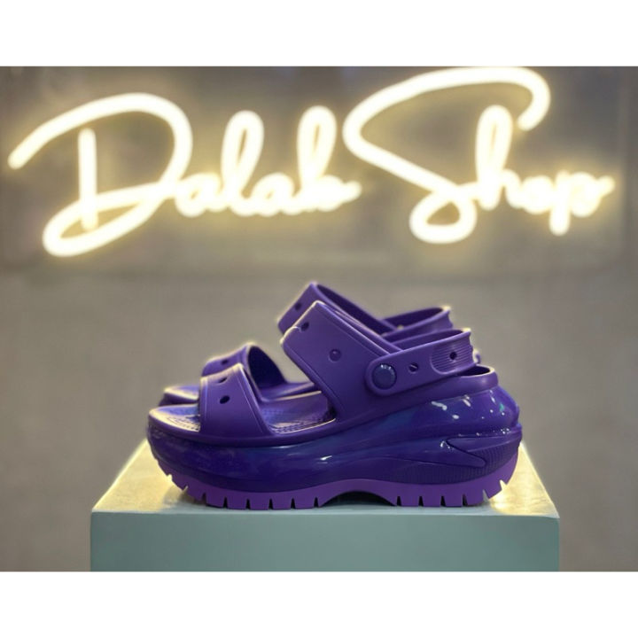 Original Crocs Mega Crush Sandal Neon Purple W5 | Lazada PH