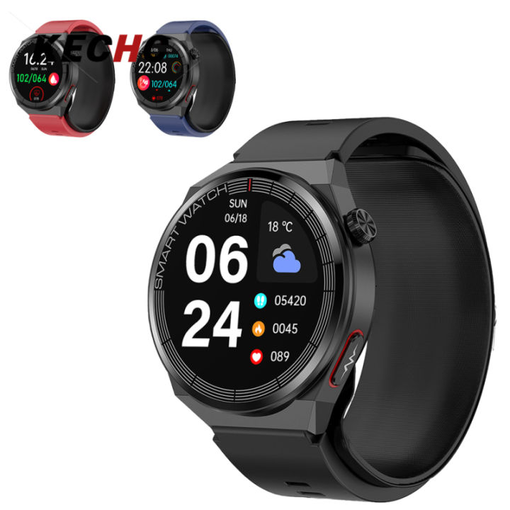 KECHc TK62 Smart Watch IP67 Waterproof Blood Glucose Heart Rate Blood Oxygen Blood Pressure ...