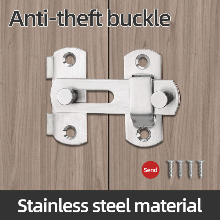 Safety Door Lock Stainless Steel Latch Sliding Door LockDoor Hasp Latch ...